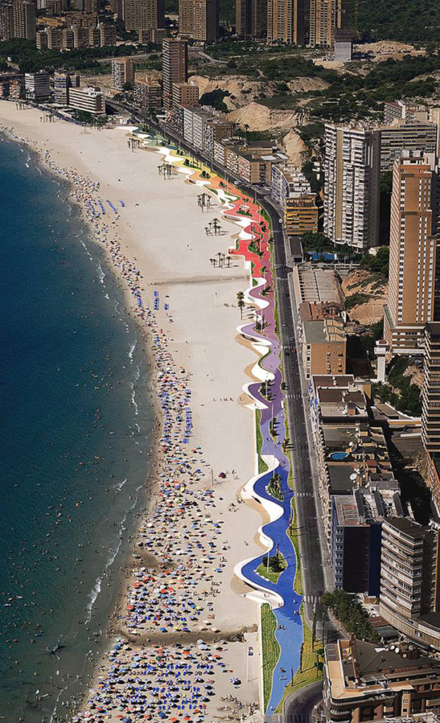 Paseo Marítimo de la Playa de Poniente de Benidorm - OAB
